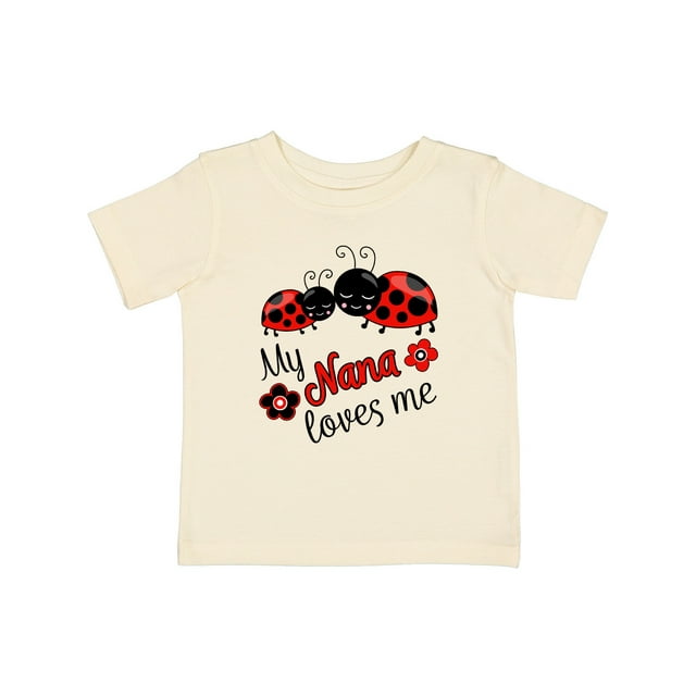 Inktastic My Nana Loves Me with Cute Ladybugs Boys or Girls Baby T-Shirt - Walmart.com