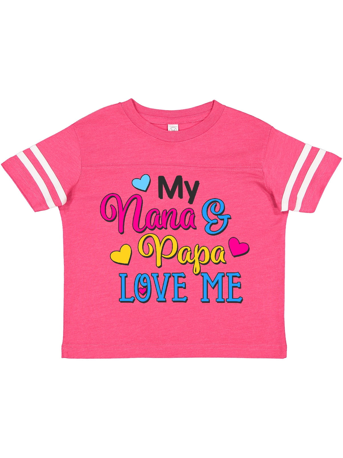 Inktastic My Nana and Papa Love Me with Hearts Boys or Girls Toddler T-Shirt - Walmart.com