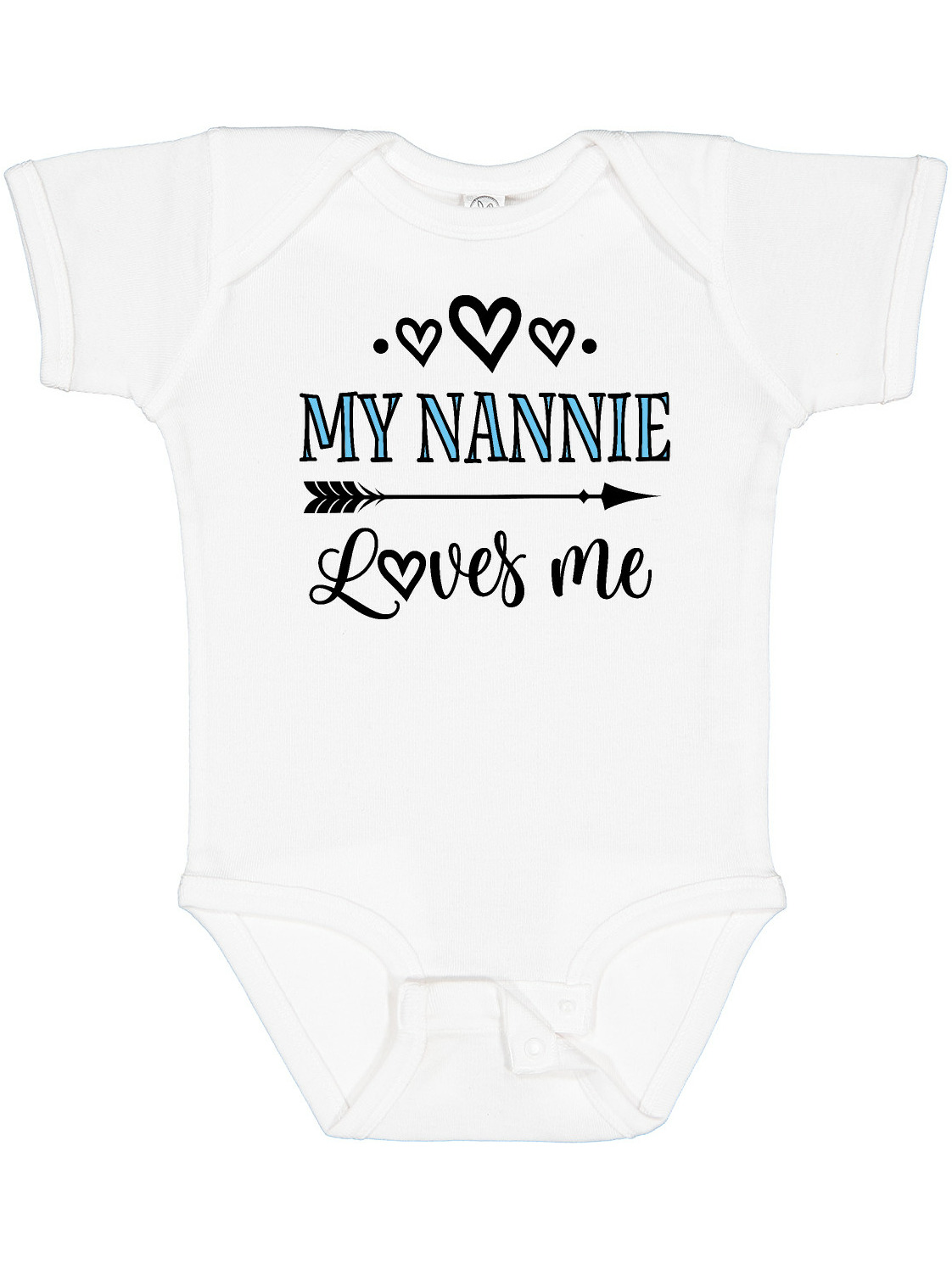 Inktastic My Nannie Loves Me Granddaughter Boys or Girls Baby Bodysuit - Walmart.com