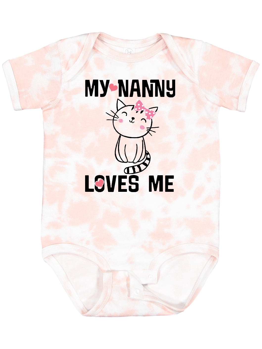 Inktastic My Nanny Loves Me Girl Grandchild Girls Baby Bodysuit - Walmart.com