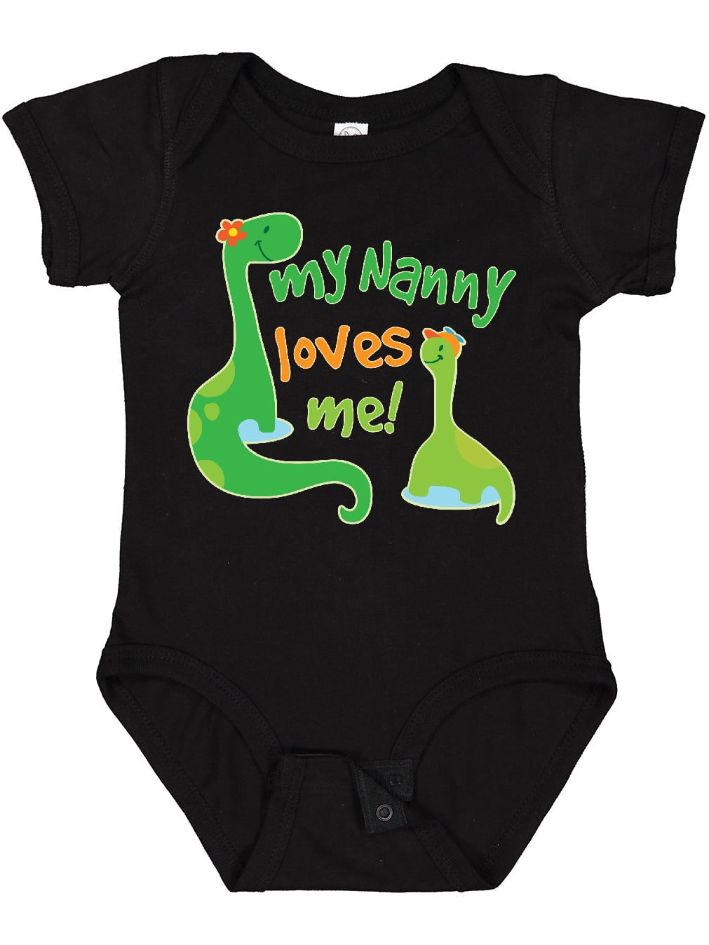 Inktastic My Nanny Loves Me Grandson Dinosaur Boys Baby Bodysuit - Walmart.com