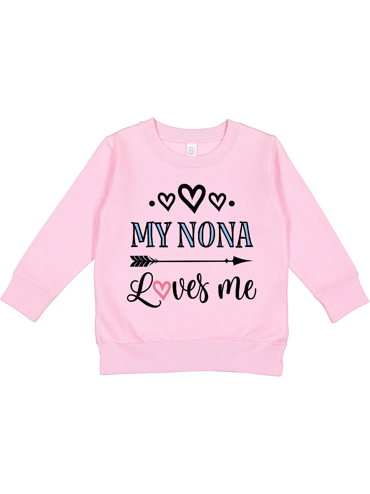 Inktastic My Nona Grandma Loves Me Girls Toddler Sweatshirt - Walmart.com