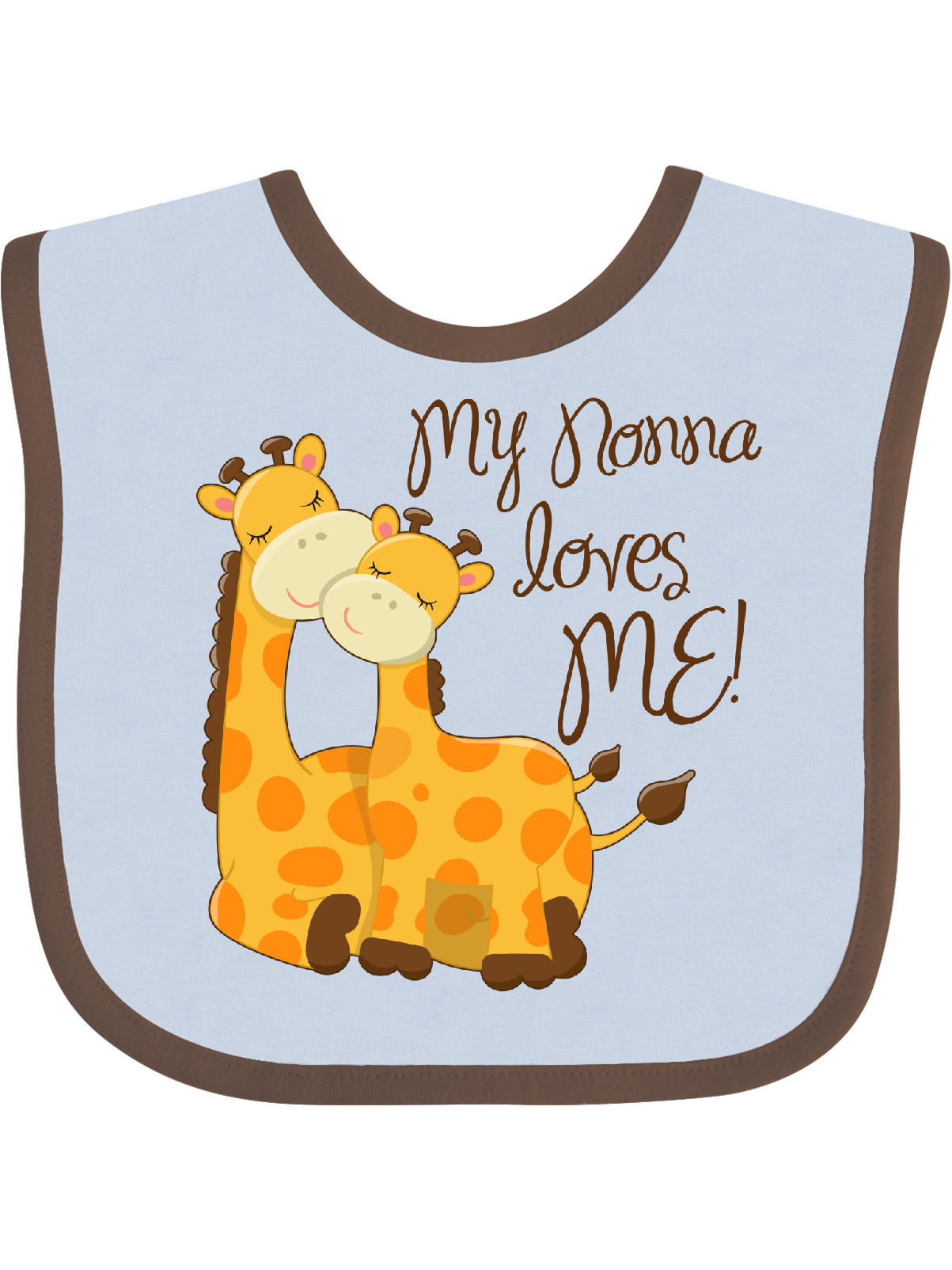 Inktastic My Nonna Loves Me! Boys or Girls Baby Bib - Walmart.com