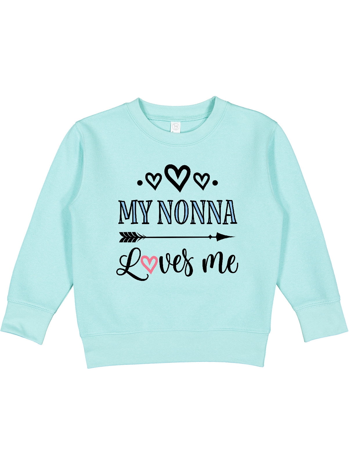 Inktastic My Nonna Loves Me Girls Toddler Sweatshirt - Walmart.com