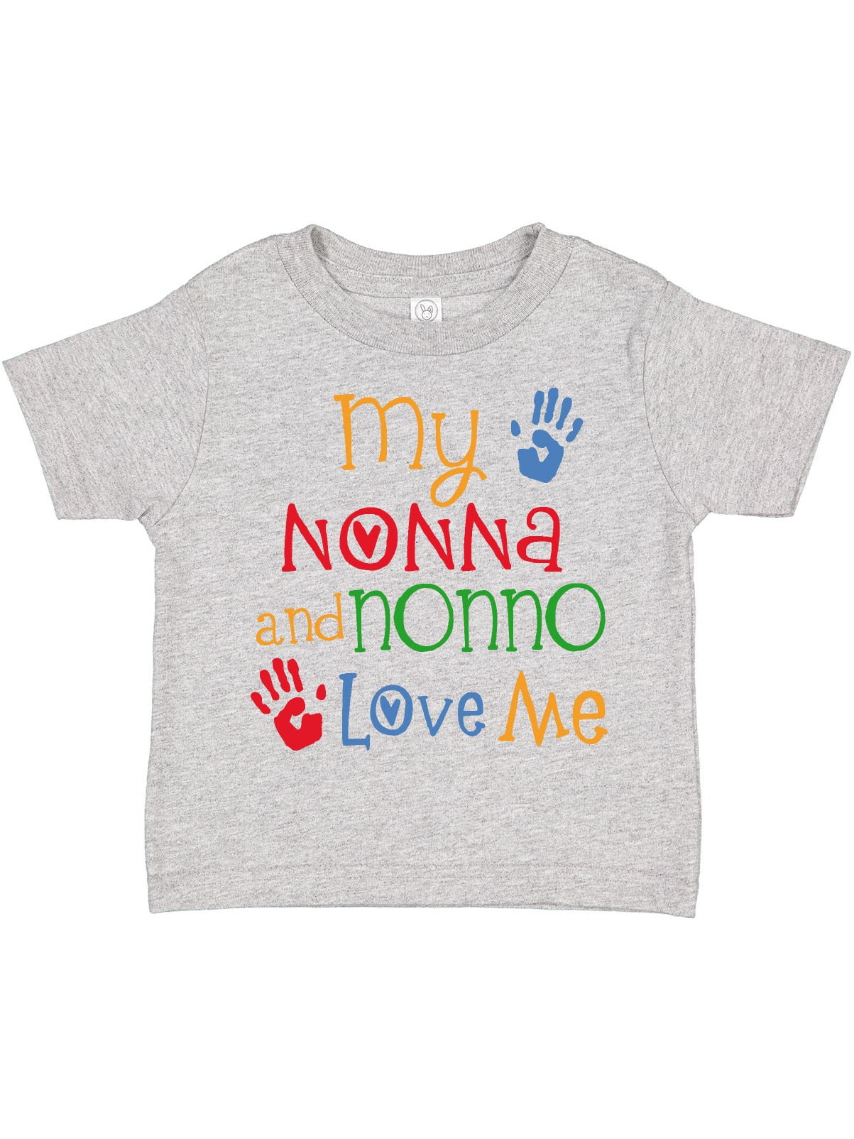 Inktastic My Nonna and Nonno Love Me Grandchild Boys or Girls Toddler T-Shirt - Walmart.com