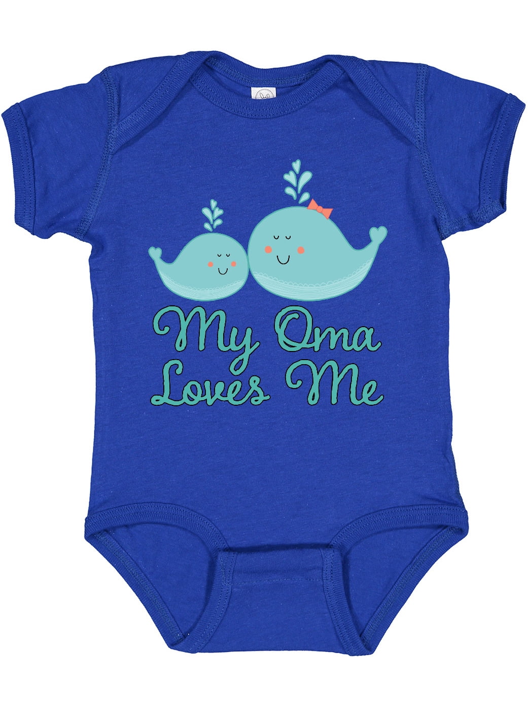 Inktastic My Oma Loves Me Fish Boys or Girls Baby Bodysuit - Walmart.com