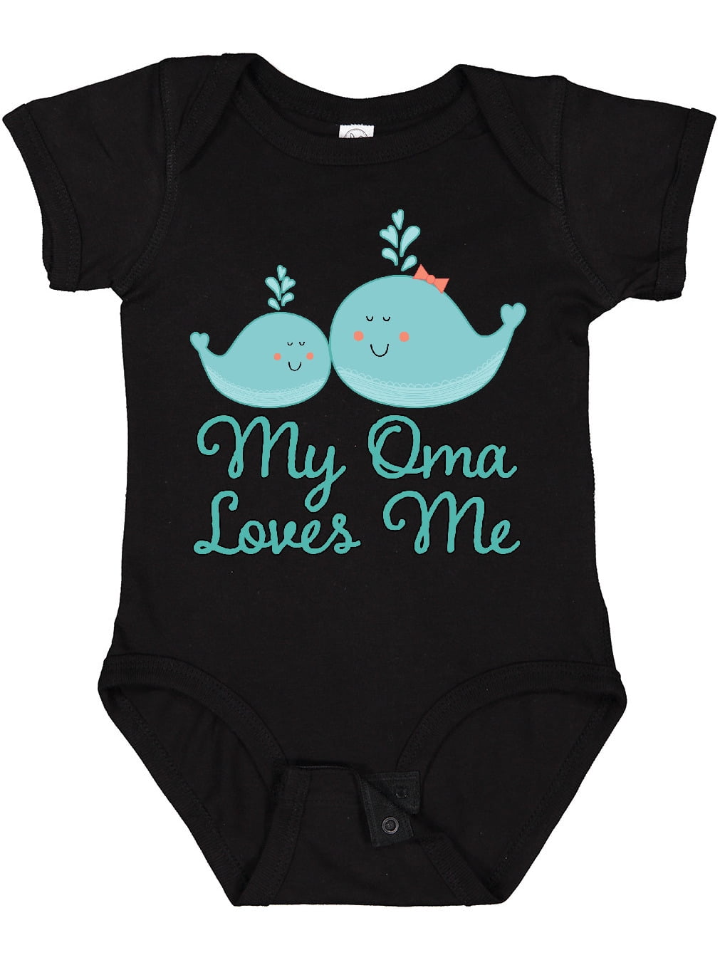 Inktastic My Oma Loves Me Fish Boys or Girls Baby Bodysuit - Walmart.com