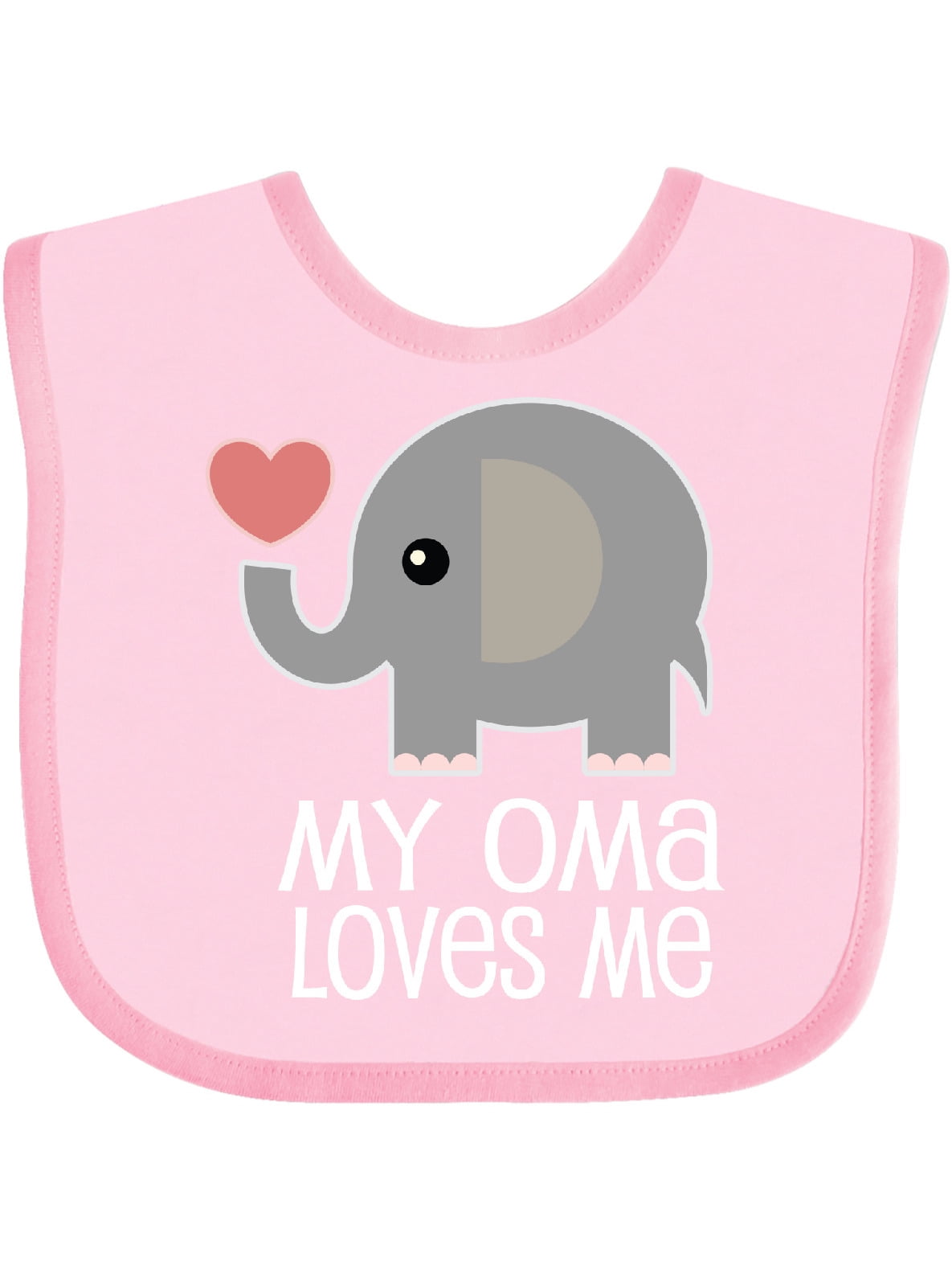 Inktastic My Oma Loves Me Grandchild Boys or Girls Baby Bib - Walmart.com