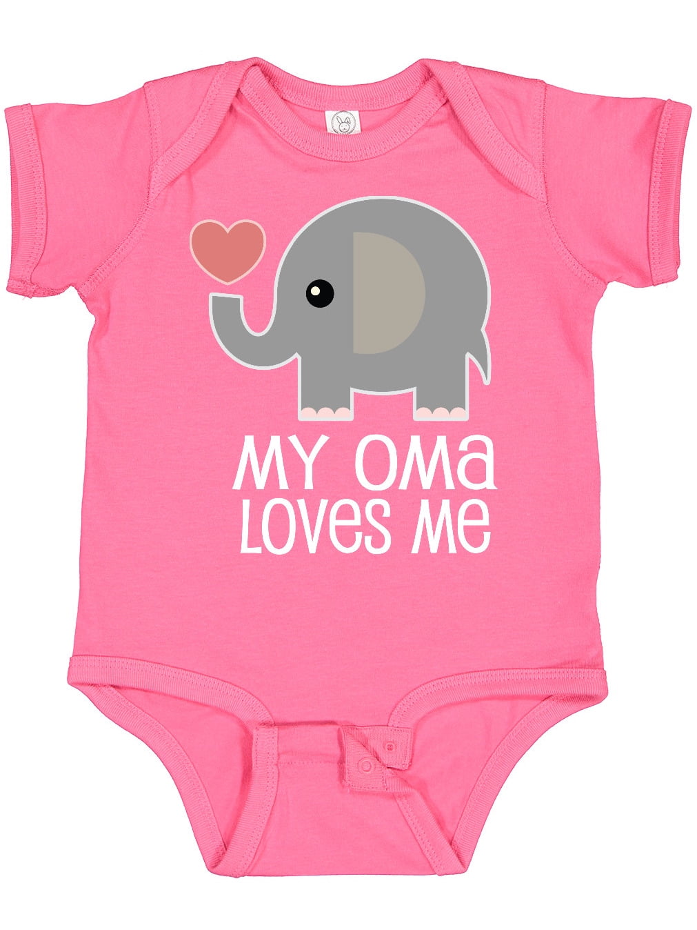 Inktastic My Oma Loves Me Grandchild Boys or Girls Baby Bodysuit - Walmart.com