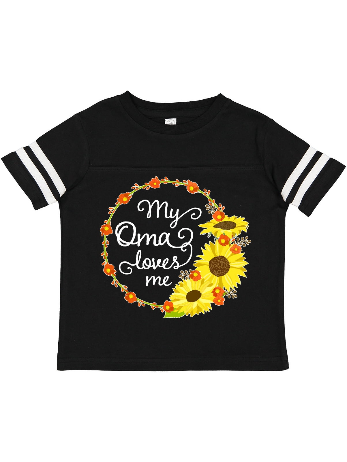 Inktastic My Oma Loves Me with Sunflower Wreath Boys or Girls Toddler T-Shirt - Walmart.com