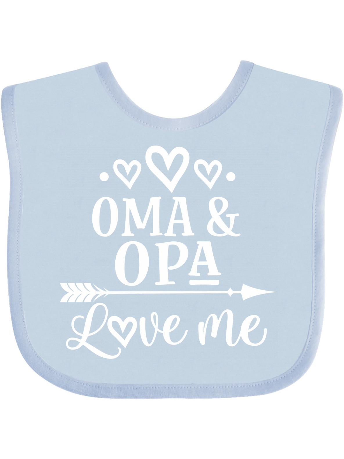 Inktastic My Oma Opa Love Me Grandchild Boys or Girls Baby Bib - Walmart.com