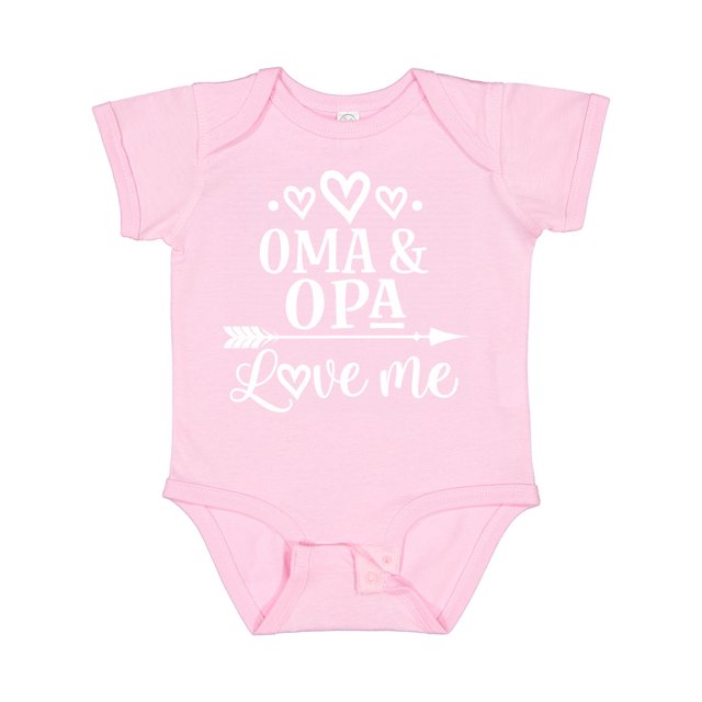 Inktastic My Oma Opa Love Me Grandchild Boys or Girls Baby Bodysuit - Walmart.com