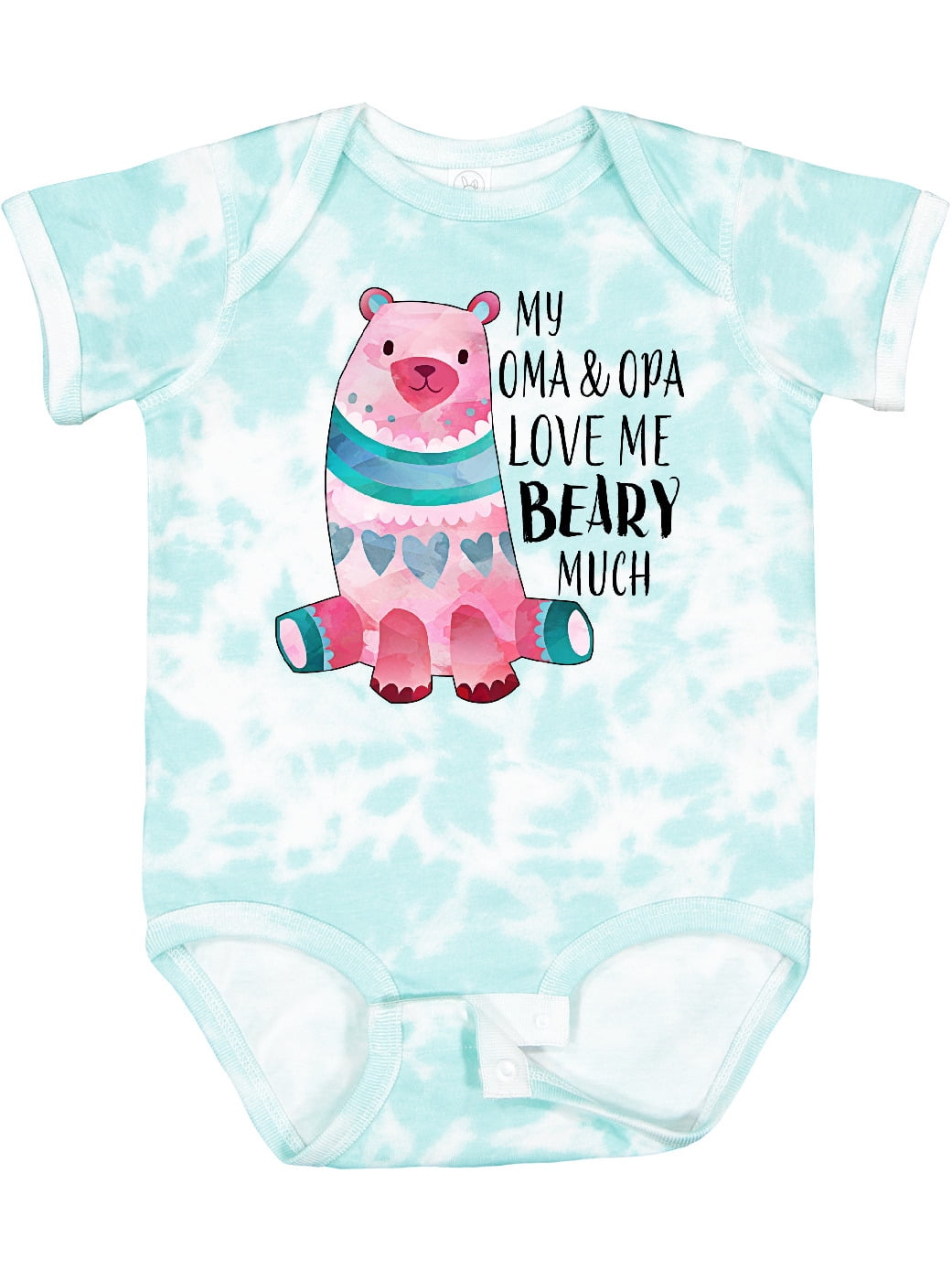 Inktastic My Oma and Opa Love Me Beary Much with Cute Bear Boys or Girls Baby Bodysuit - Walmart.com