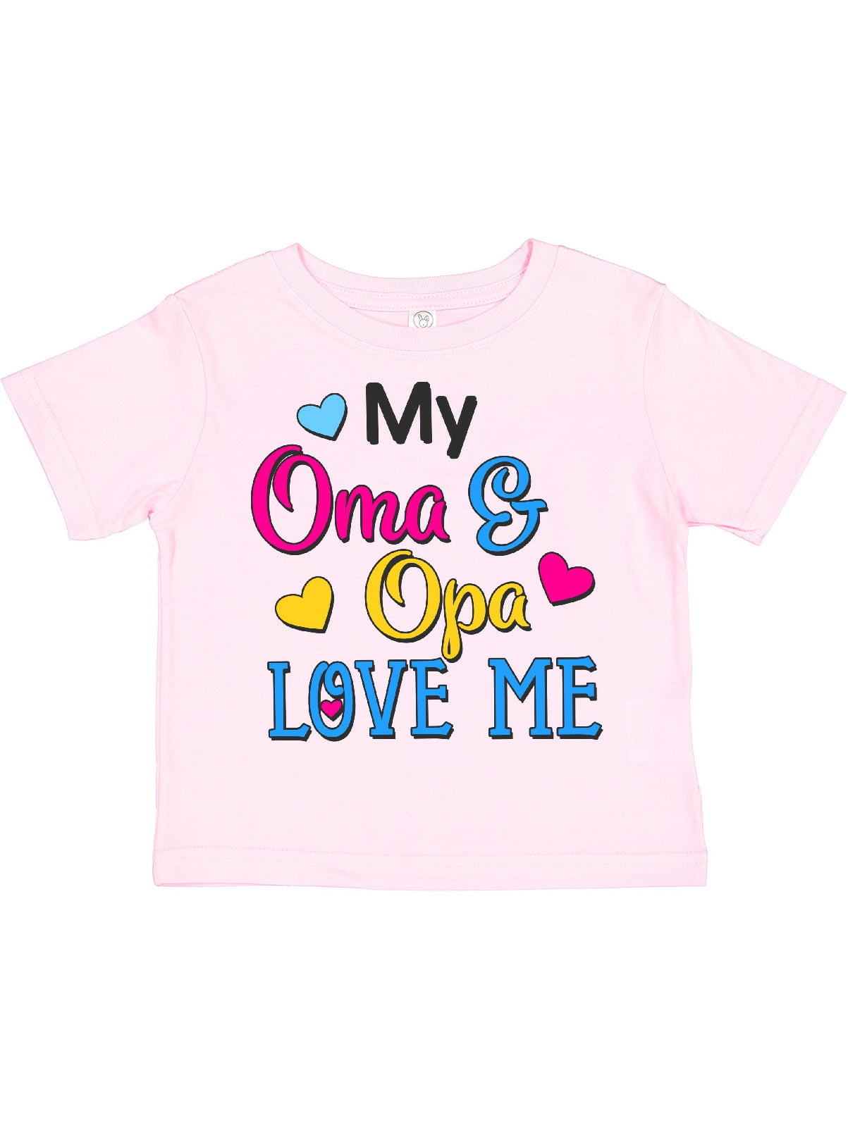 Inktastic My Oma and Opa Love Me with Hearts Boys or Girls Toddler T-Shirt - Walmart.com