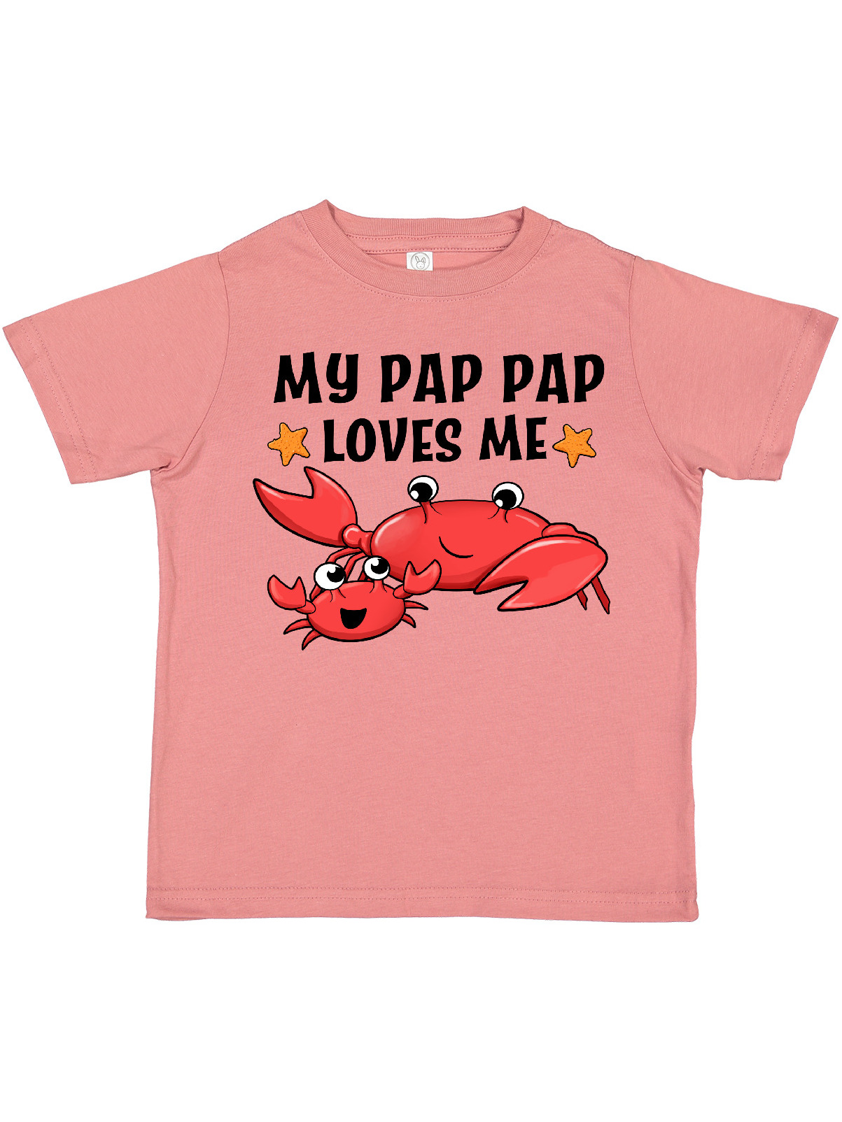 Inktastic My Pap Pap Loves Me- cute crab family Boys or Girls Toddler T ...