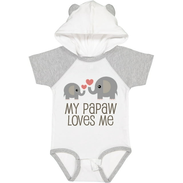 Inktastic My Papaw Loves Me Grandchild Boys or Girls Baby Bodysuit ...