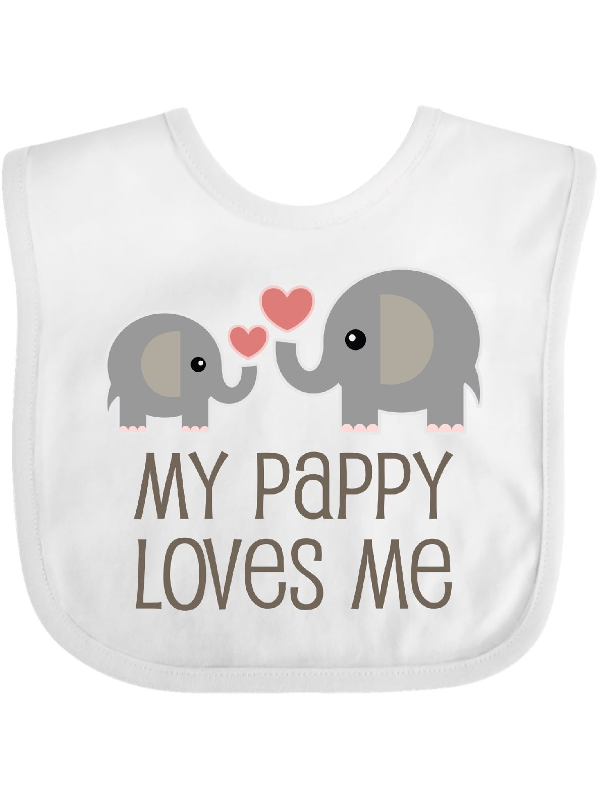 Inktastic My Pappy Grandpa Loves Me Boys or Girls Baby Bib - Walmart.com