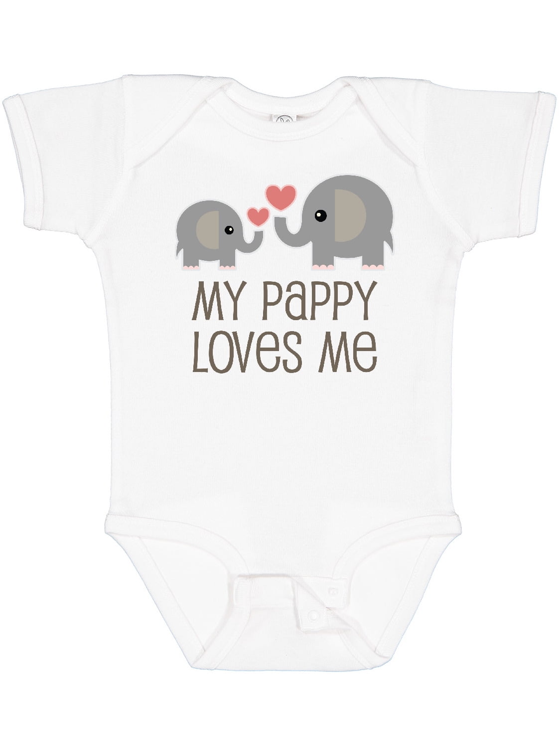 Inktastic My Pappy Grandpa Loves Me Boys or Girls Baby Bodysuit ...