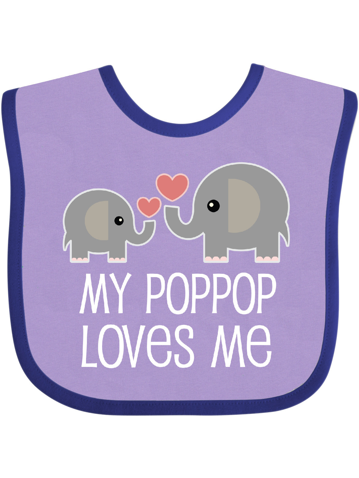 Inktastic My Poppop Loves Me Grandkids Boys or Girls Baby Bib - Walmart.com