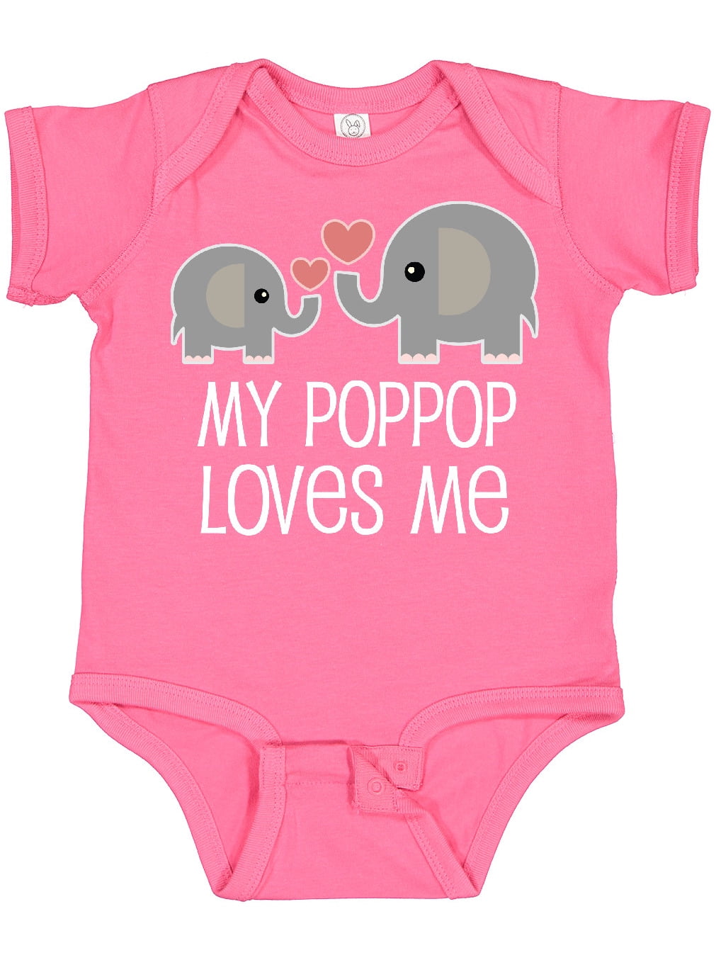 Inktastic My PopPop Loves Me Grandkids Boys or Girls Baby Bodysuit - Walmart.com