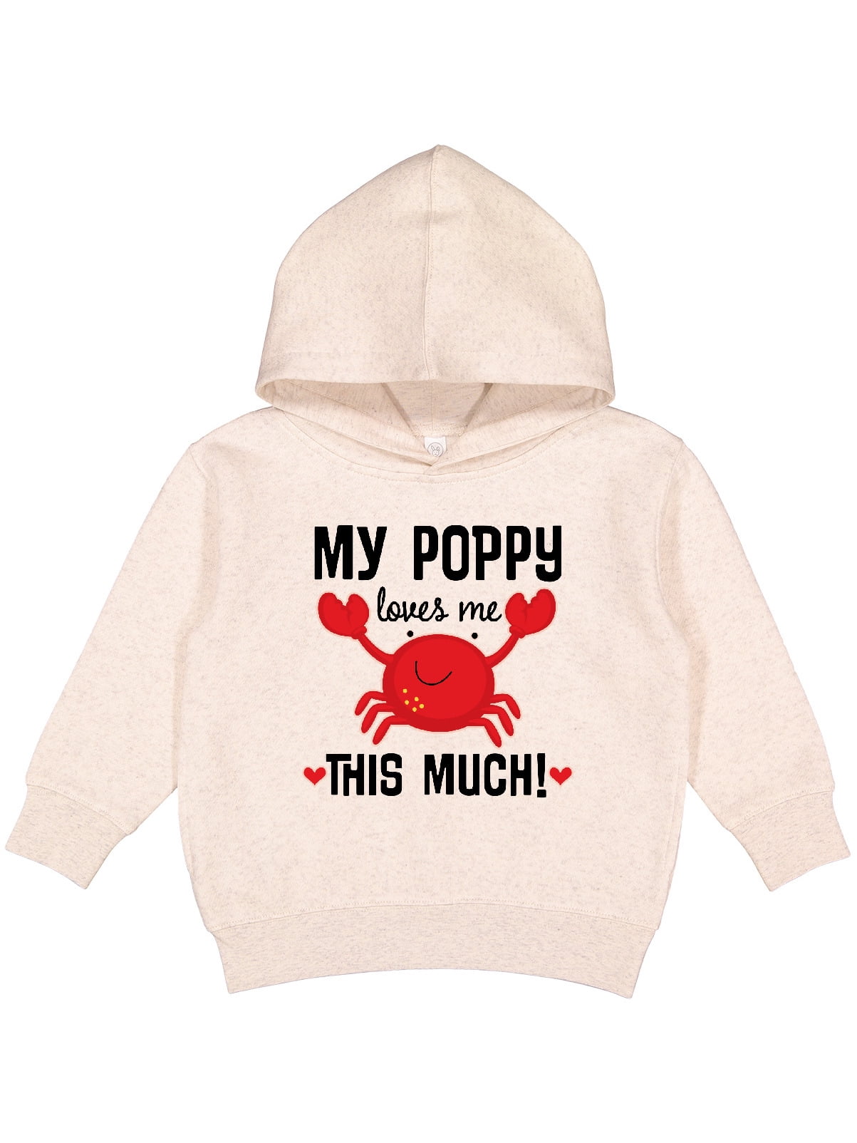 Inktastic My Poppy Loves Me Grandchild Toddler Hoodie - Walmart.com