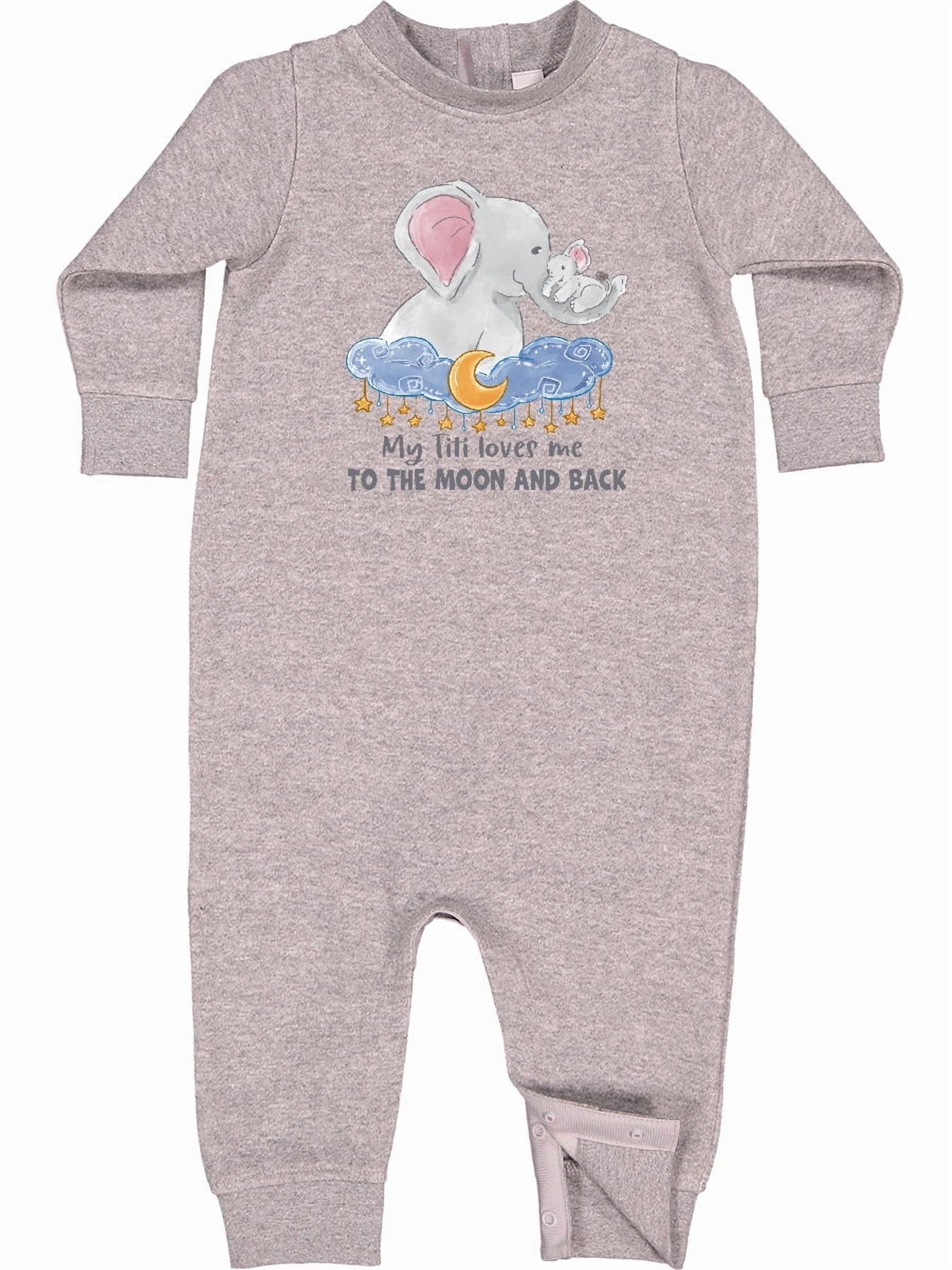 Inktastic My Titi Loves Me to the Moon and Back Elephant Family Baby ...