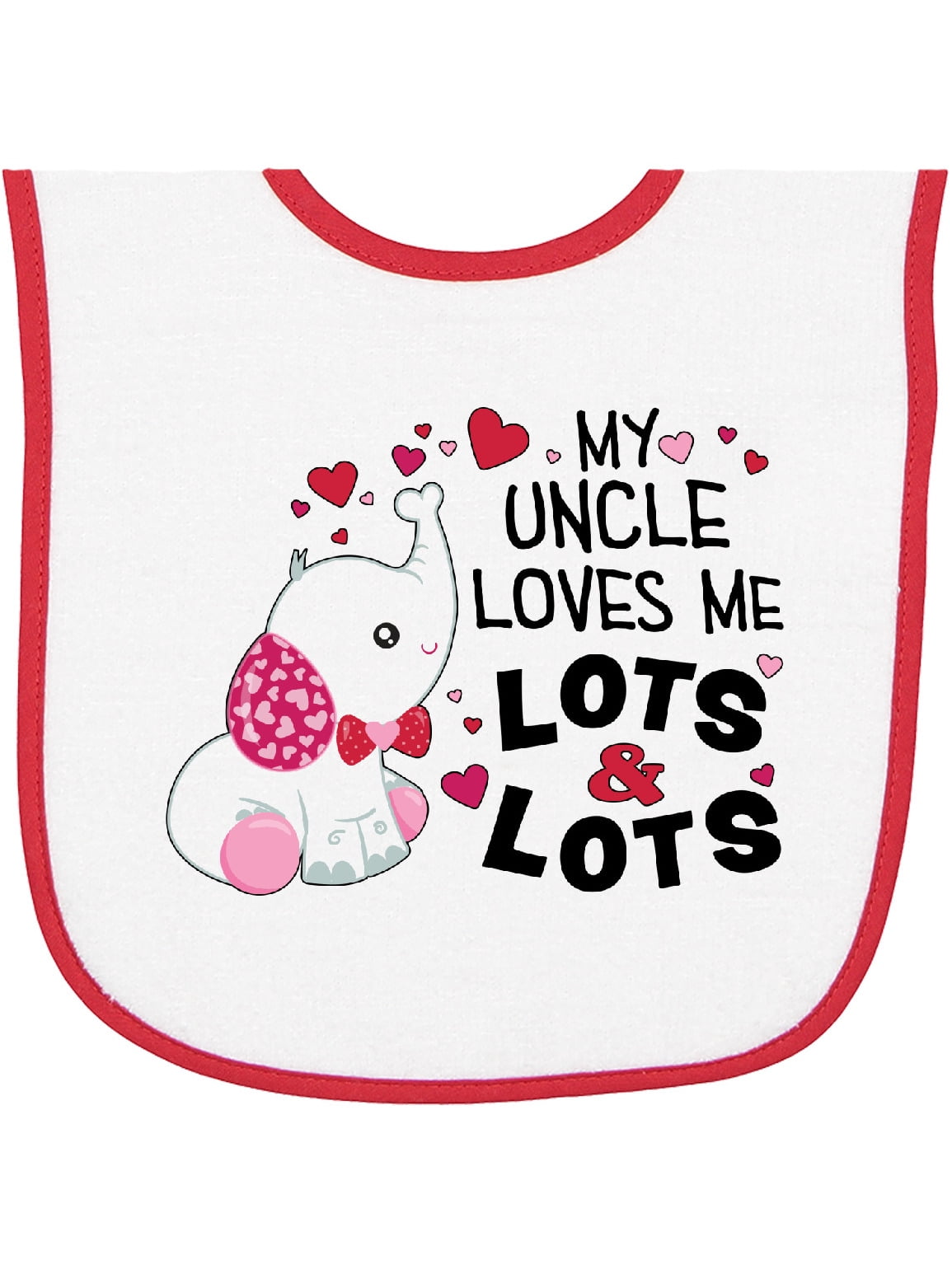 Inktastic My Uncle Loves Me Lots and Lots Cute Elephant Baby Terry ...