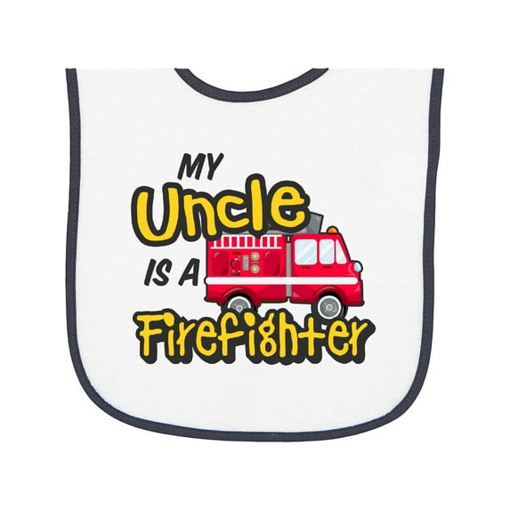 Inktastic My Uncle is a Firefighter with Fire Truck Baby Terry Cloth ...