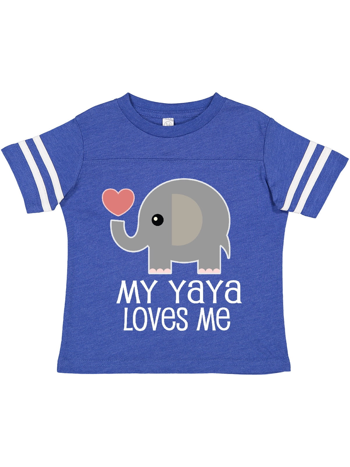 Inktastic My Yaya Loves Me Grandchild Boys or Girls Toddler T-Shirt ...