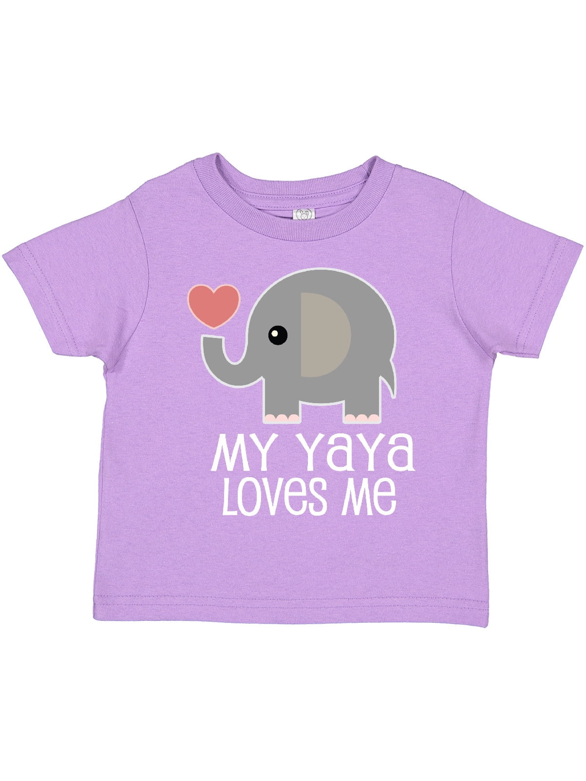 Inktastic My Yaya Loves Me Grandchild Boys or Girls Toddler T-Shirt ...