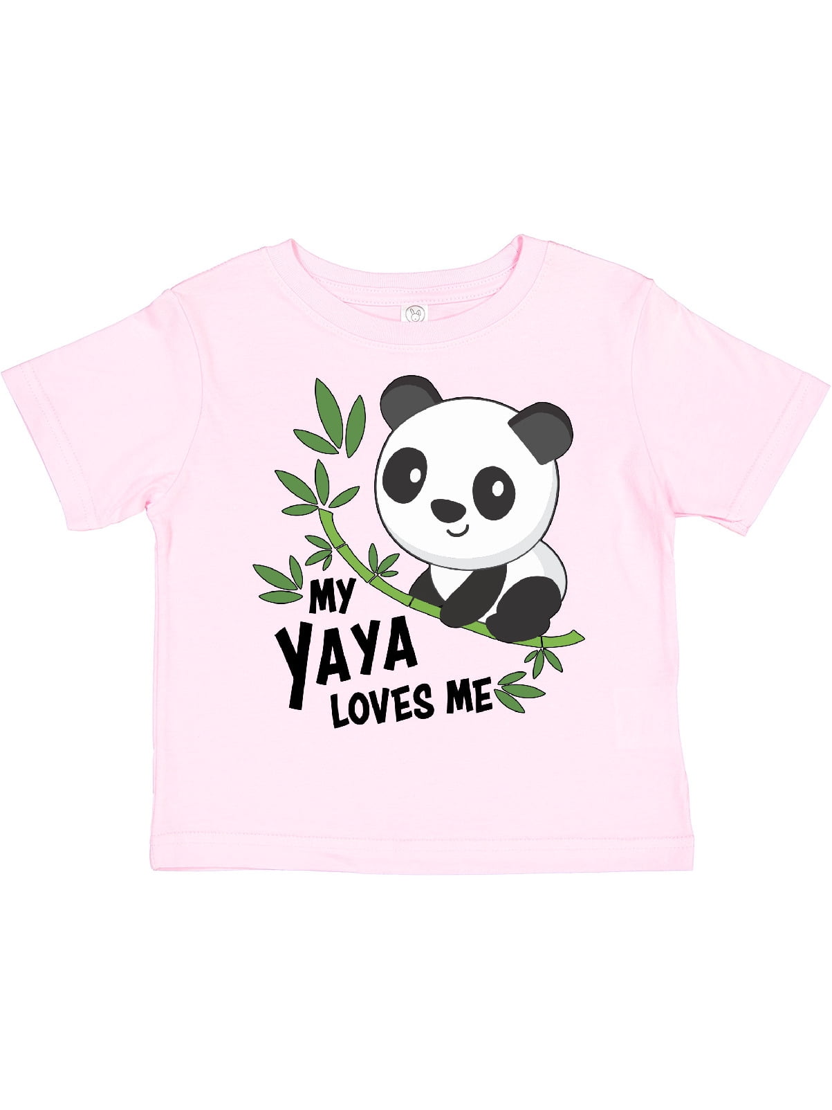 Inktastic My Yaya Loves Me- cute panda Boys or Girls Toddler T-Shirt ...