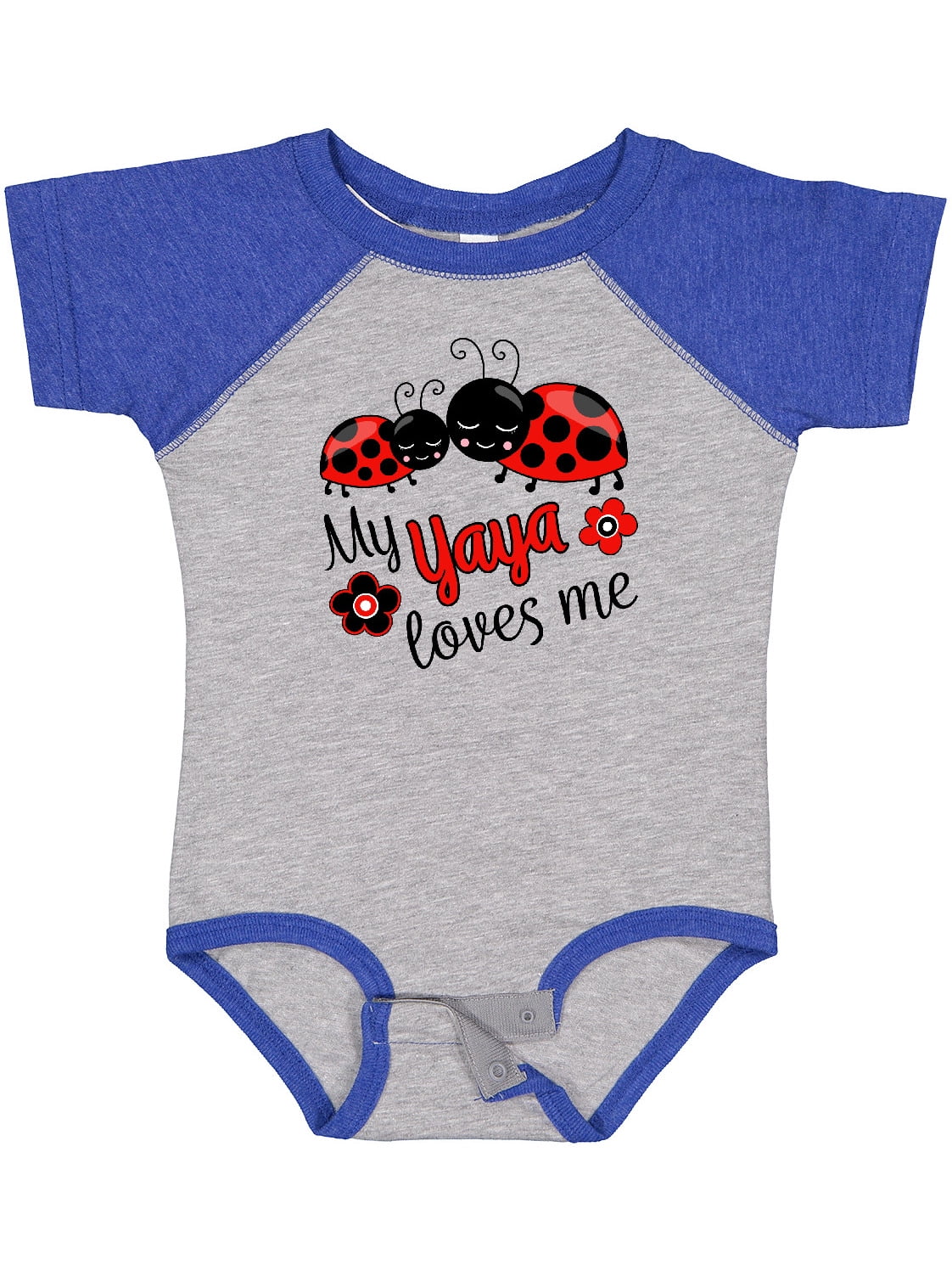 Inktastic My Yaya Loves Me with Cute Ladybugs Boys or Girls Baby ...