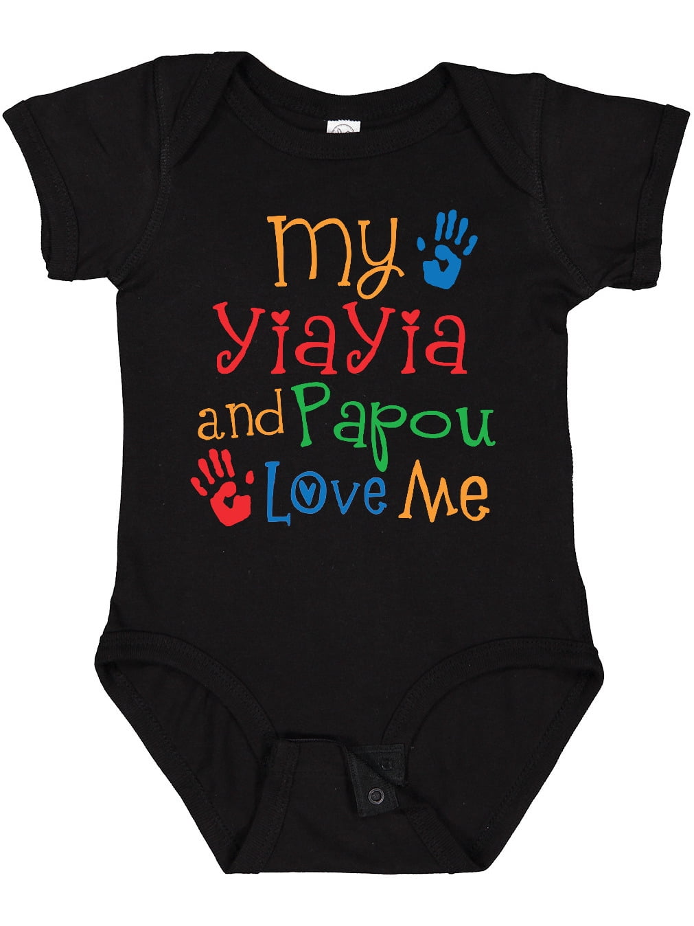 Inktastic My Yiayia and Papou Love Me Boys or Girls Baby Bodysuit ...