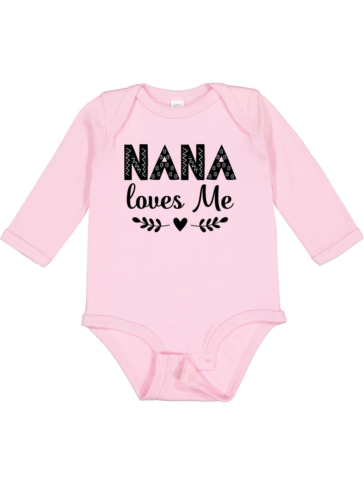 Inktastic Nana Baby Girl Clothes Girls Long Sleeve Baby Bodysuit ...