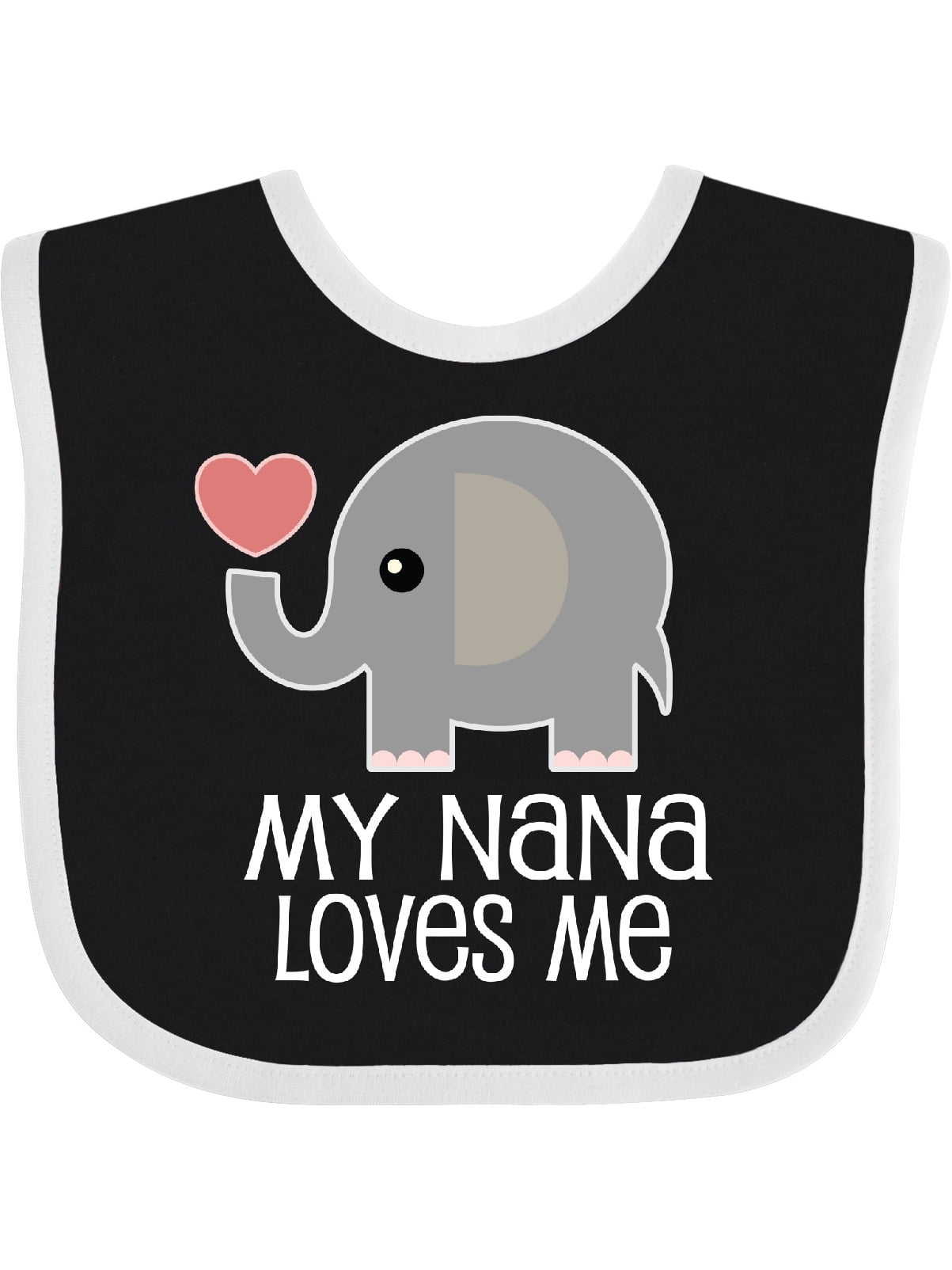 Inktastic Nana Loves Me for Grandkids Boys or Girls Baby Bib - Walmart.com
