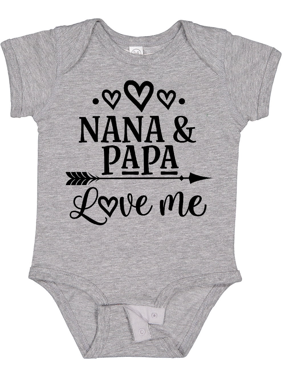 Inktastic Nana Papa Love Me Grandchild Boys or Girls Baby Bodysuit - Walmart.com