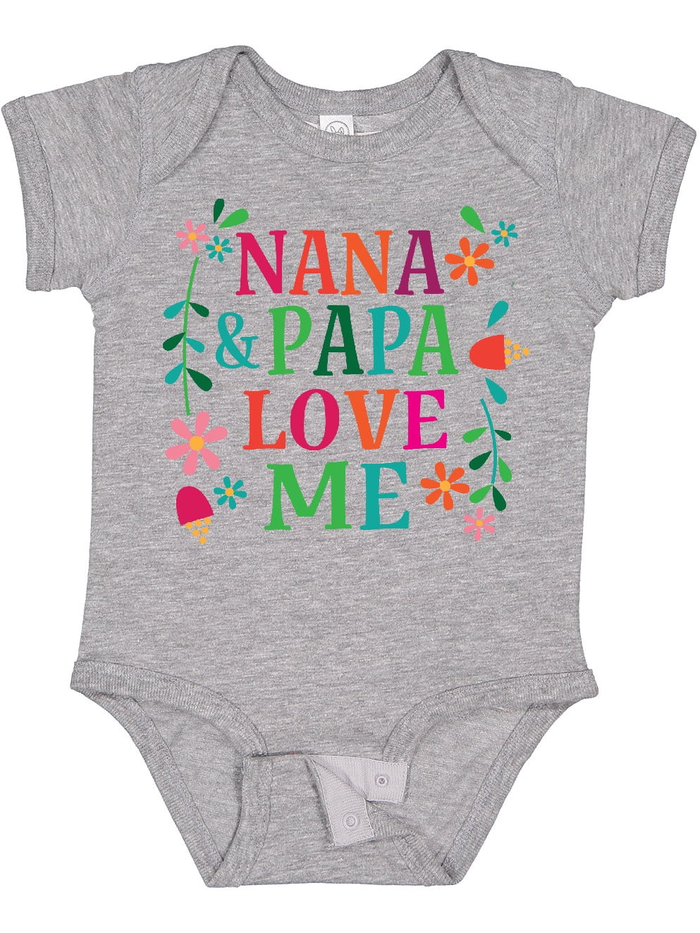 Inktastic Nana and Papa Love Me Girls Baby Bodysuit - Walmart.com
