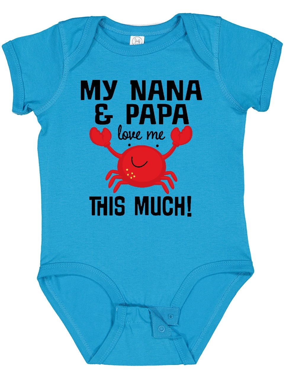 Inktastic Nana and Papa Love Me Grandson Boys or Girls Baby Bodysuit - Walmart.com