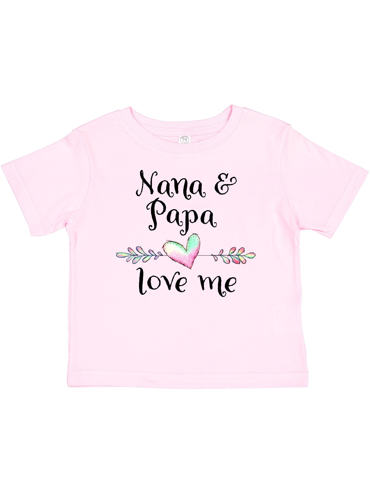 Inktastic Nana and Papa Love Me- Heart Grandchild Boys or Girls Baby T-Shirt - Walmart.com