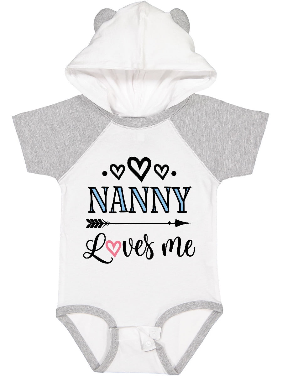 Inktastic Nanny Loves Me Grandchild Girls Baby Bodysuit - Walmart.com