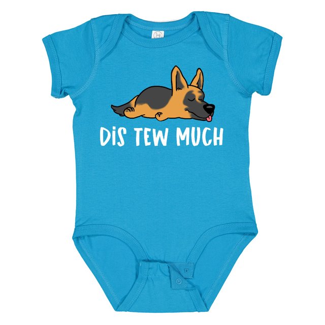 Inktastic Napping Dis Tew Much German Shepherd Boys or Girls Baby ...
