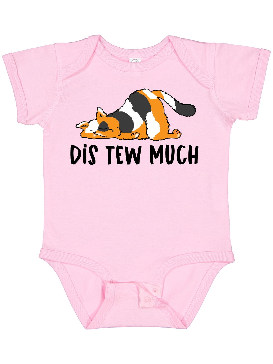 Inktastic Napping Dis Tew Much Longhair Calico Cat Boys or Girls Baby ...