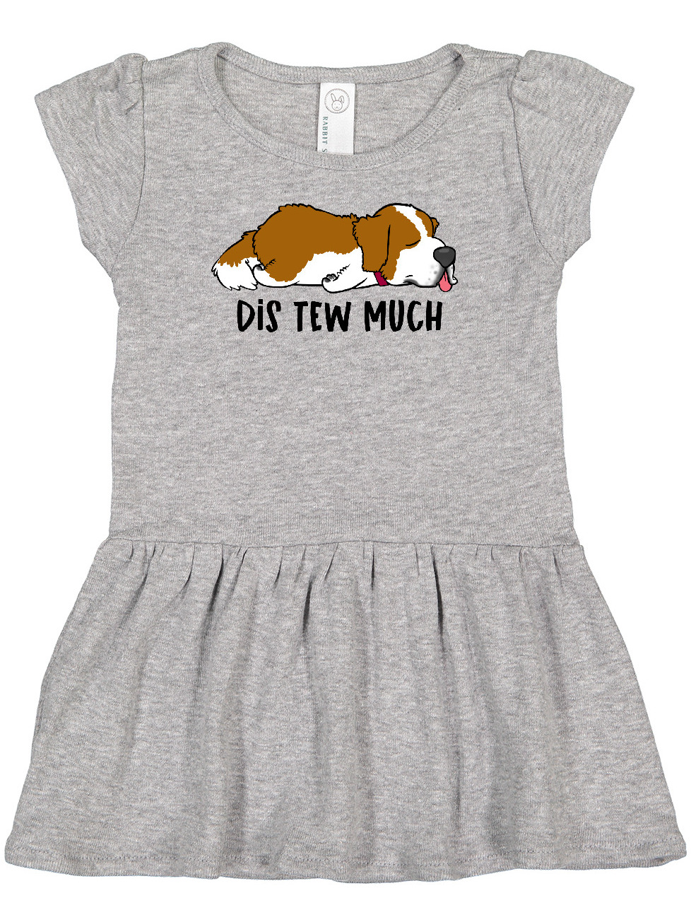 Inktastic Napping Dis Tew Much St. Bernard Girls Baby Dress - Walmart.com