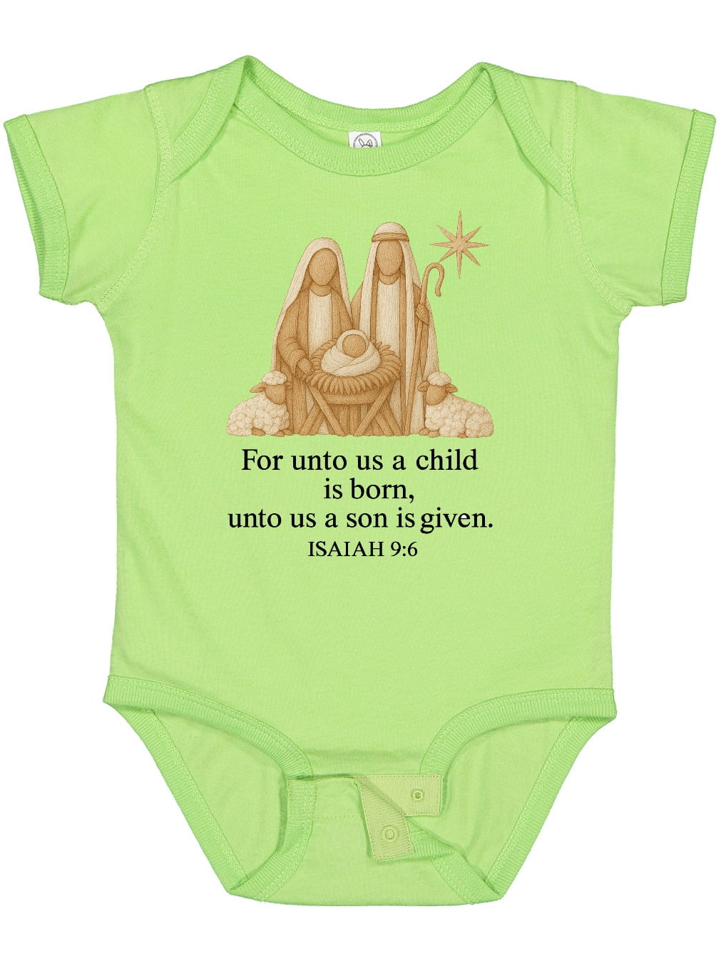 Inktastic Nativity Scene for Unto Us a Child is Born Isaiah 9:6 Boys or ...