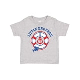 Inktastic Nautical Little Brother Boys Toddler T-Shirt - Walmart ...