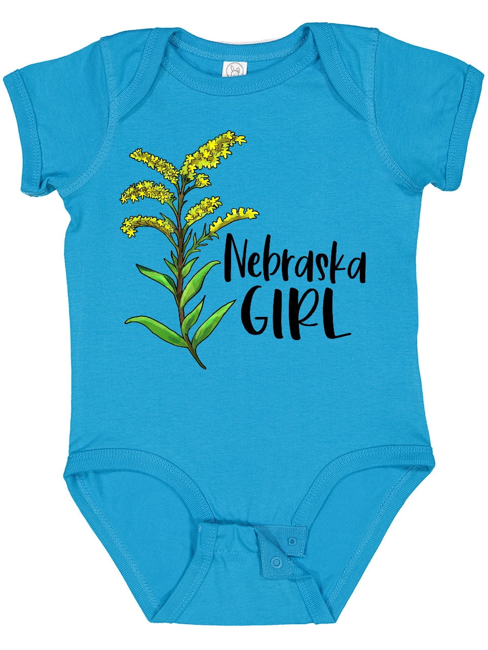 Inktastic Nebraska Girl Goldenrod Flower Girls Baby Bodysuit - Walmart.com