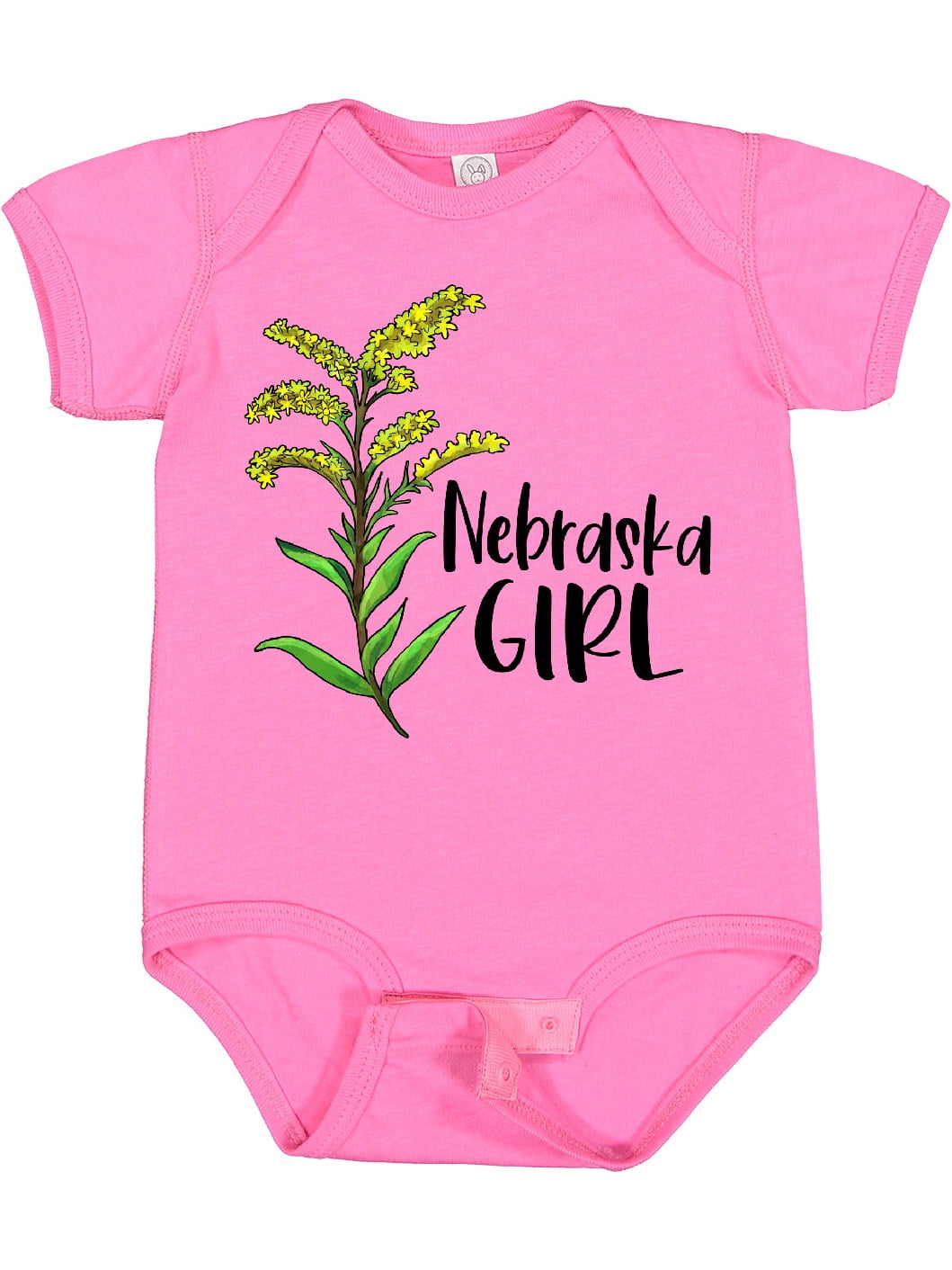 Inktastic Nebraska Girl Goldenrod Flower Girls Baby Bodysuit - Walmart.com