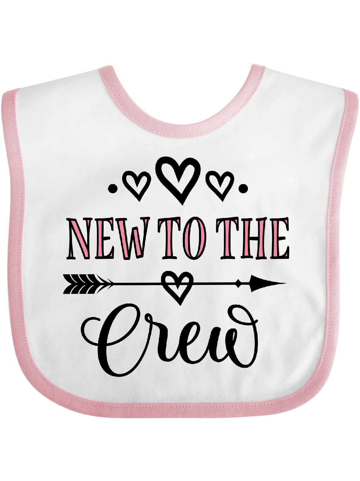 Inktastic New to the Crew Baby Girl Girls Baby Bib - Walmart.com