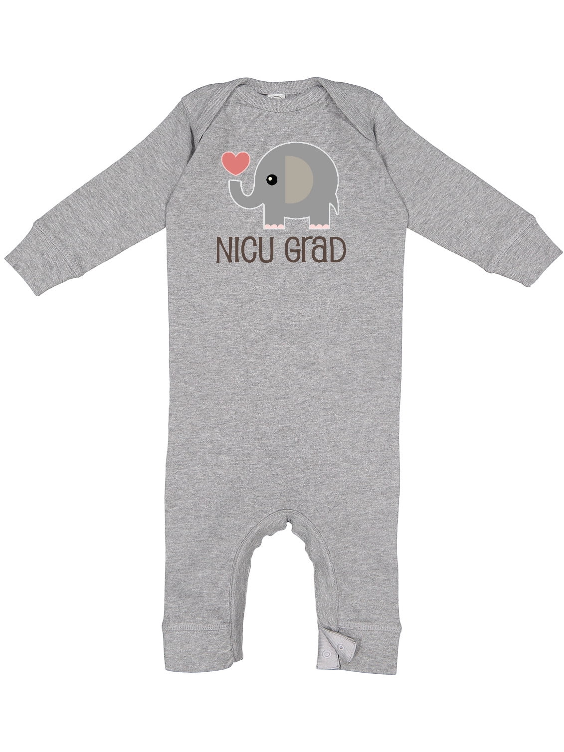 Inktastic Nicu Graduate Baby Elephant Baby Romper Coveralls - Walmart.com