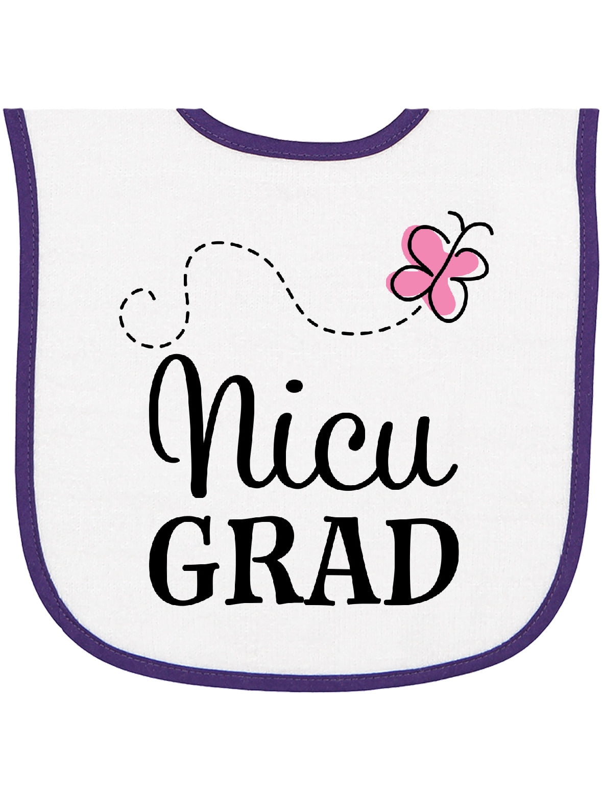 Inktastic Nicu Graduate Baby Girl Baby Terry Cloth Bib - Walmart.com